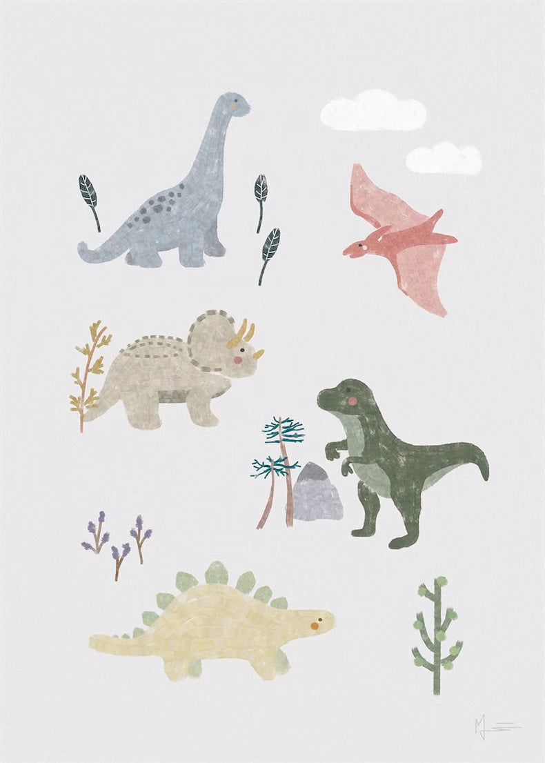 Dinosaur Posters for Kids – Imaginative Dinosaur Theme – Designed Posters