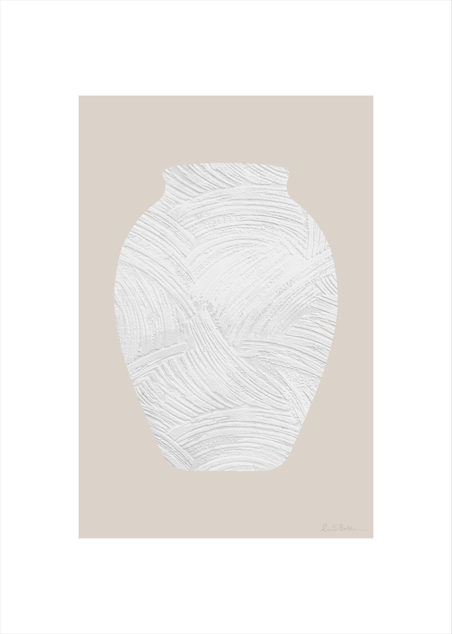 White vase poster - Scandinavian design – Designed Posters